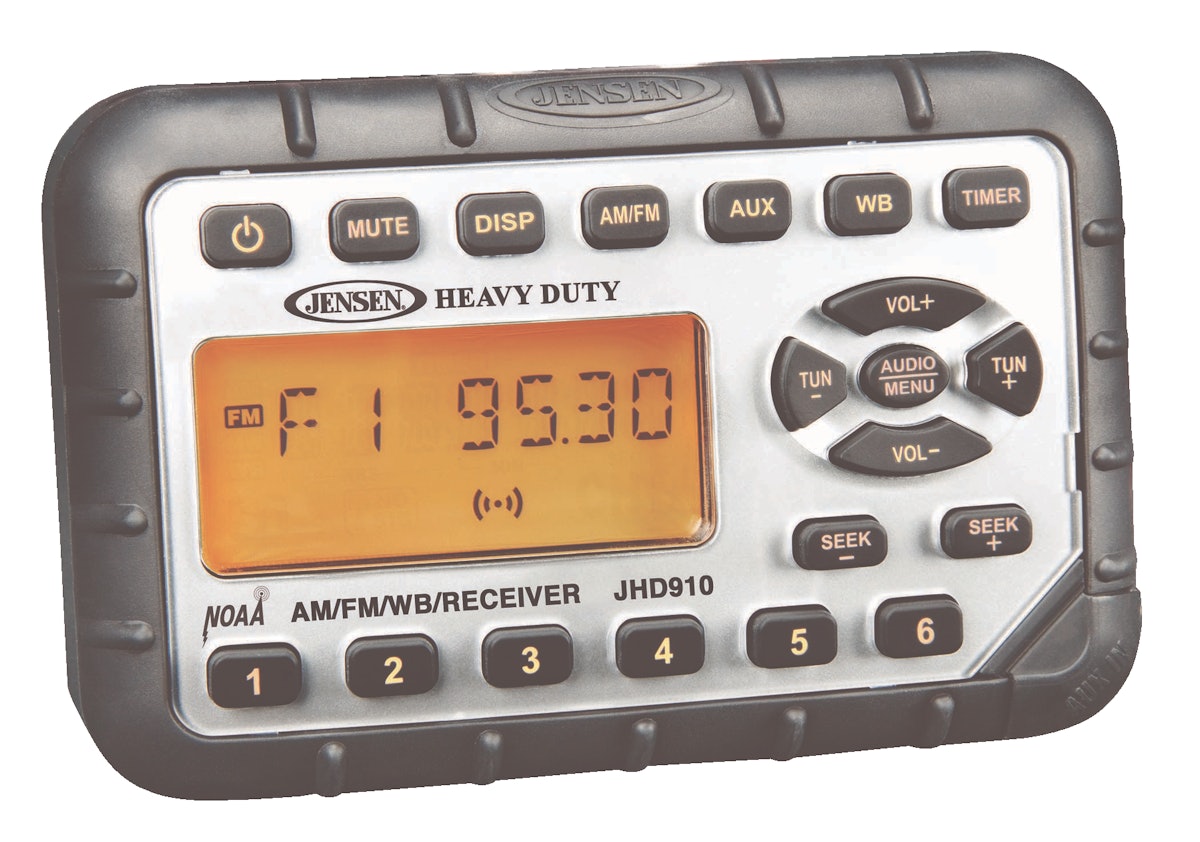 JENSEN® JHD910 Heavy Duty MINI Weatherproof AM/FM/WB Stereo From: ASA ...