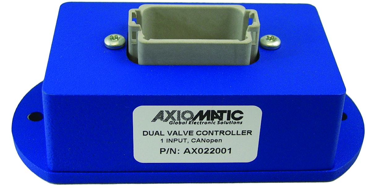AX022001 Dual Hydraulic Valve Control From: Axiomatic Technologies ...