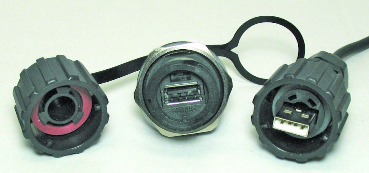 Water-resistant USB Connectors From: CONEC | OEM Off-Highway