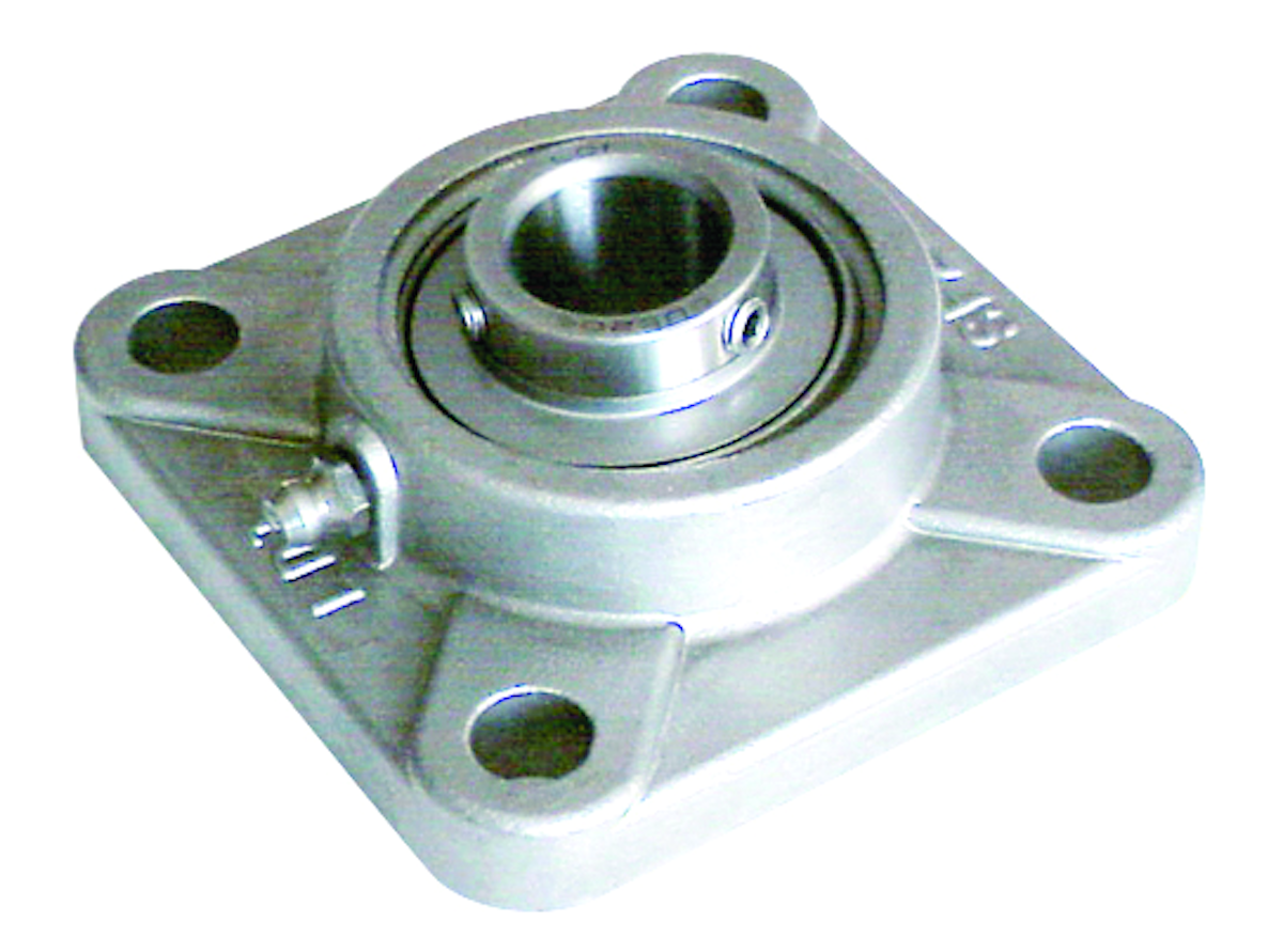 Series AN 7870.1 Stainless Steel Square Flange Bearings From: JW Winco ...