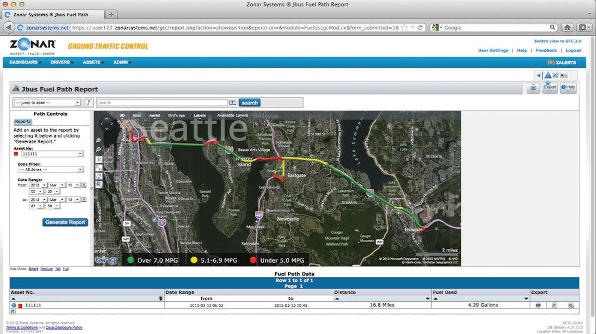 Fuel-Based GPS Tracking From: Zonar | OEM Off-Highway