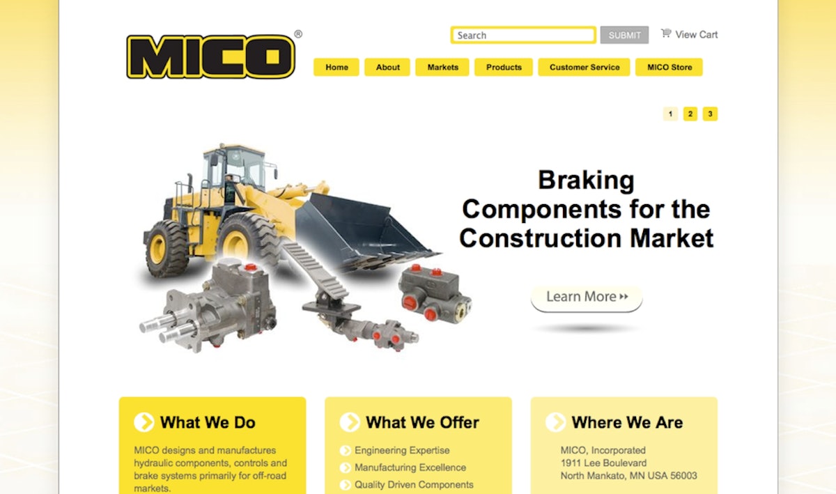 MICO Launches New Website | OEM Off-Highway
