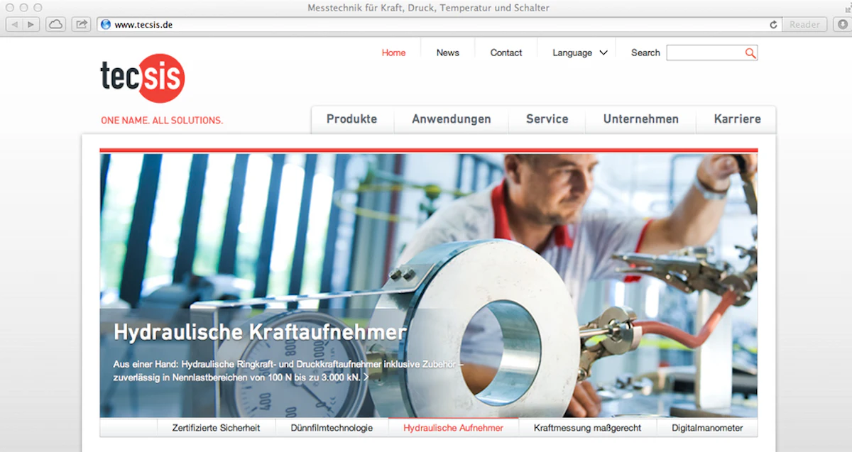 tecsis Launches New Website | OEM Off-Highway