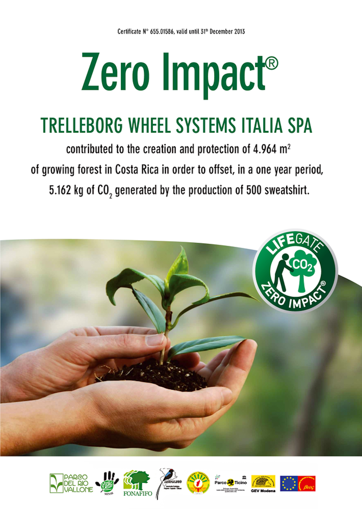 Trelleborg Participating in Zero Impact Project to Limit the Company's ...