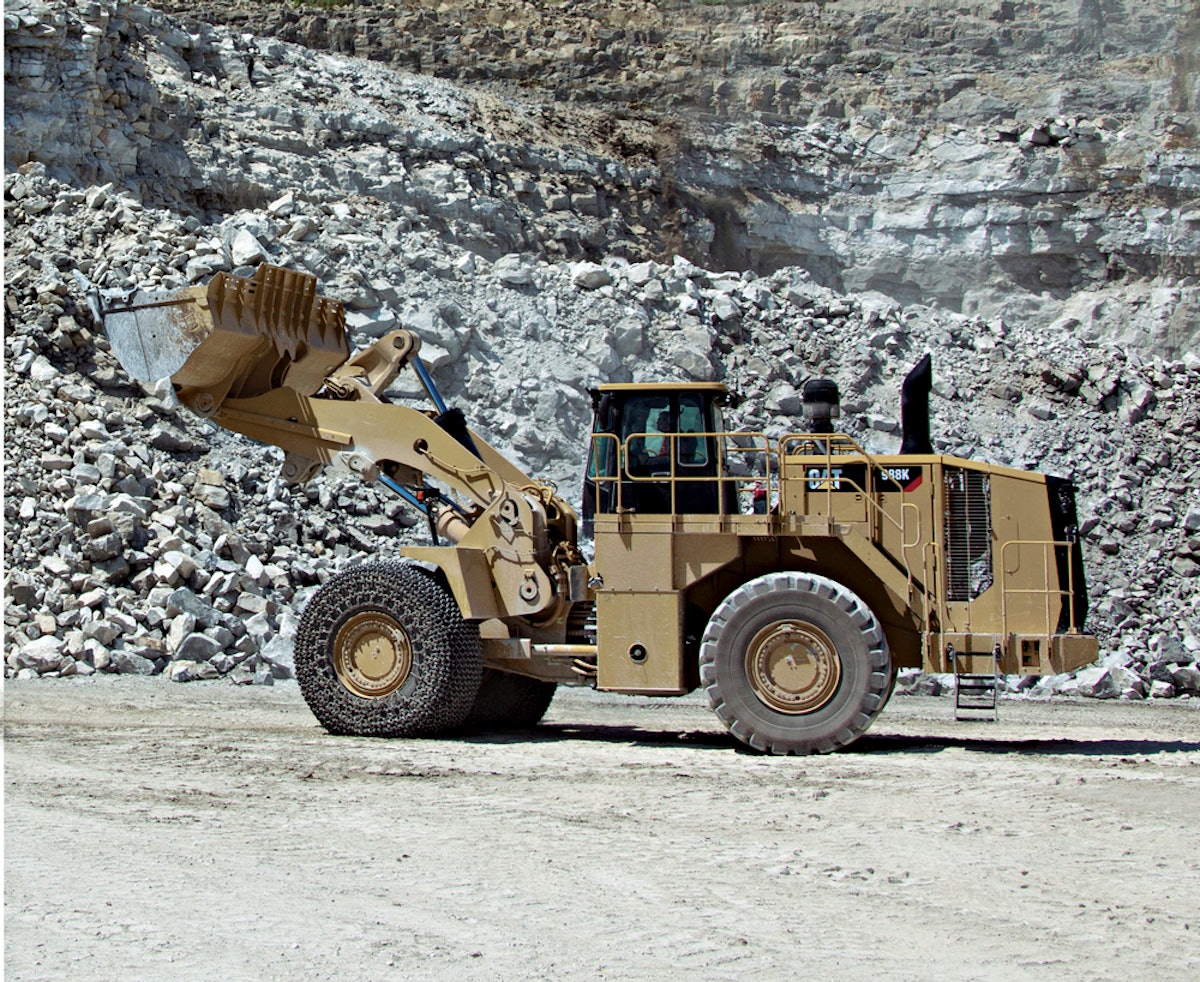 Caterpillar Introduces New 988K Wheel Loader Featuring Optimized Z-Bar ...