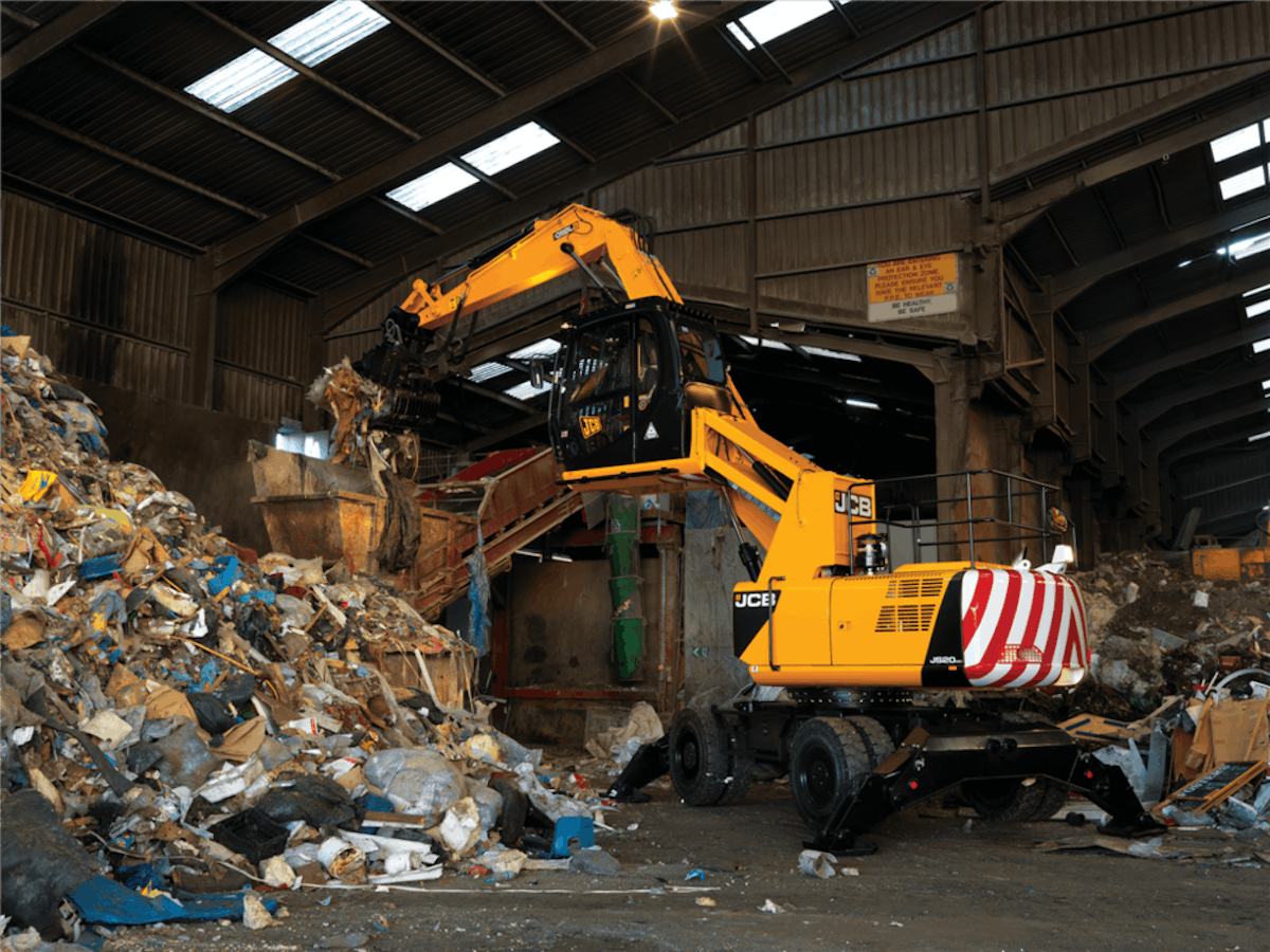JCB Introduces First Material Handler Dedicated to Waste and Recycling ...