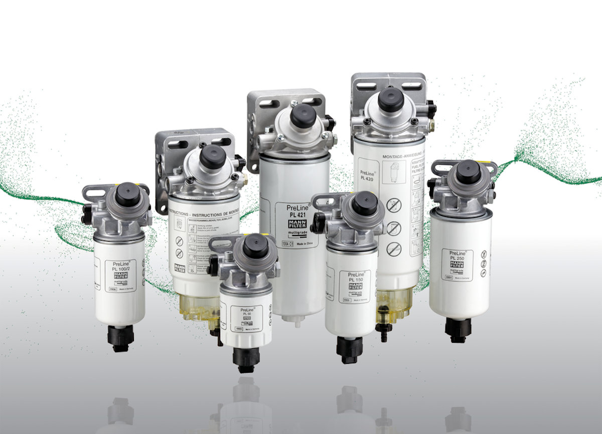 Filter Head with Electronic Pump for PreLine Fuel Prefilter From: Mann ...