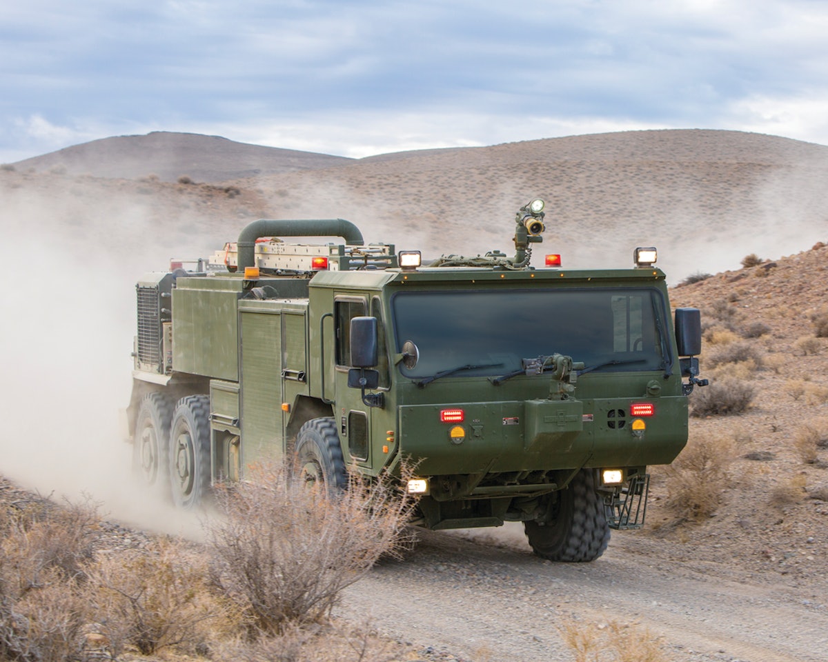 U.S. Marine Corps begins testing Oshkosh Defense P-19R ARFF vehicles ...