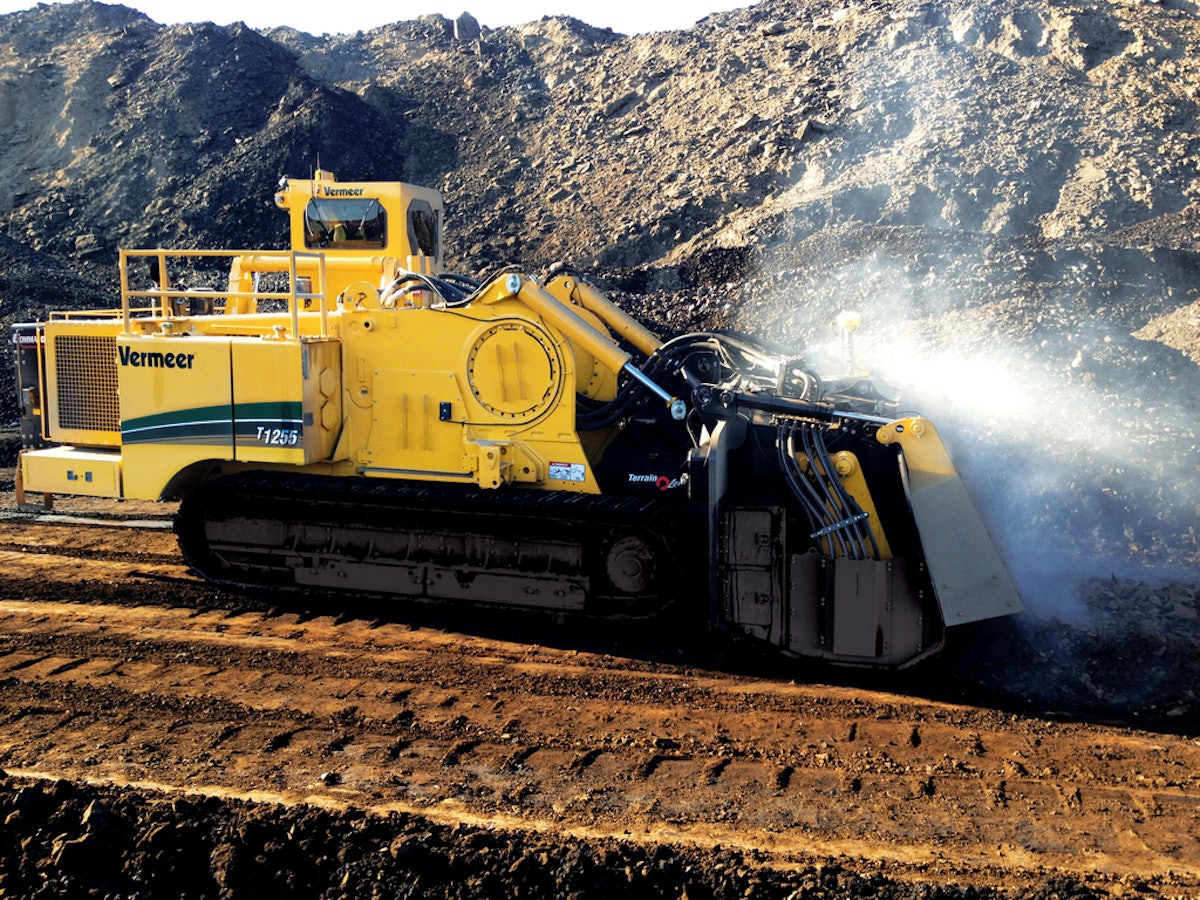 Vermeer T1255 Terrain Leveler surface excavation machine provides ...