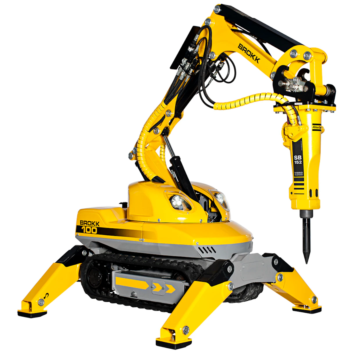 Brokk remote-controlled demolition machine going into battle on ...