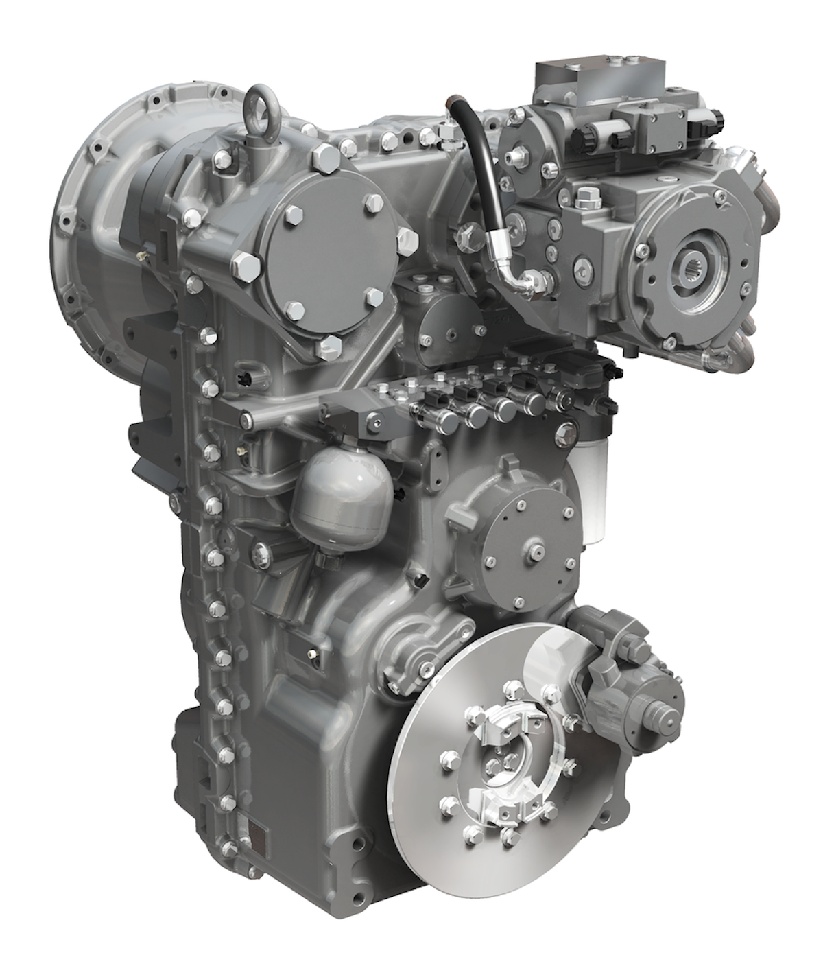 Dana Rexroth displaying R2 hydromechanical variable transmission at CeMAT 2014 | OEM Off-Highway