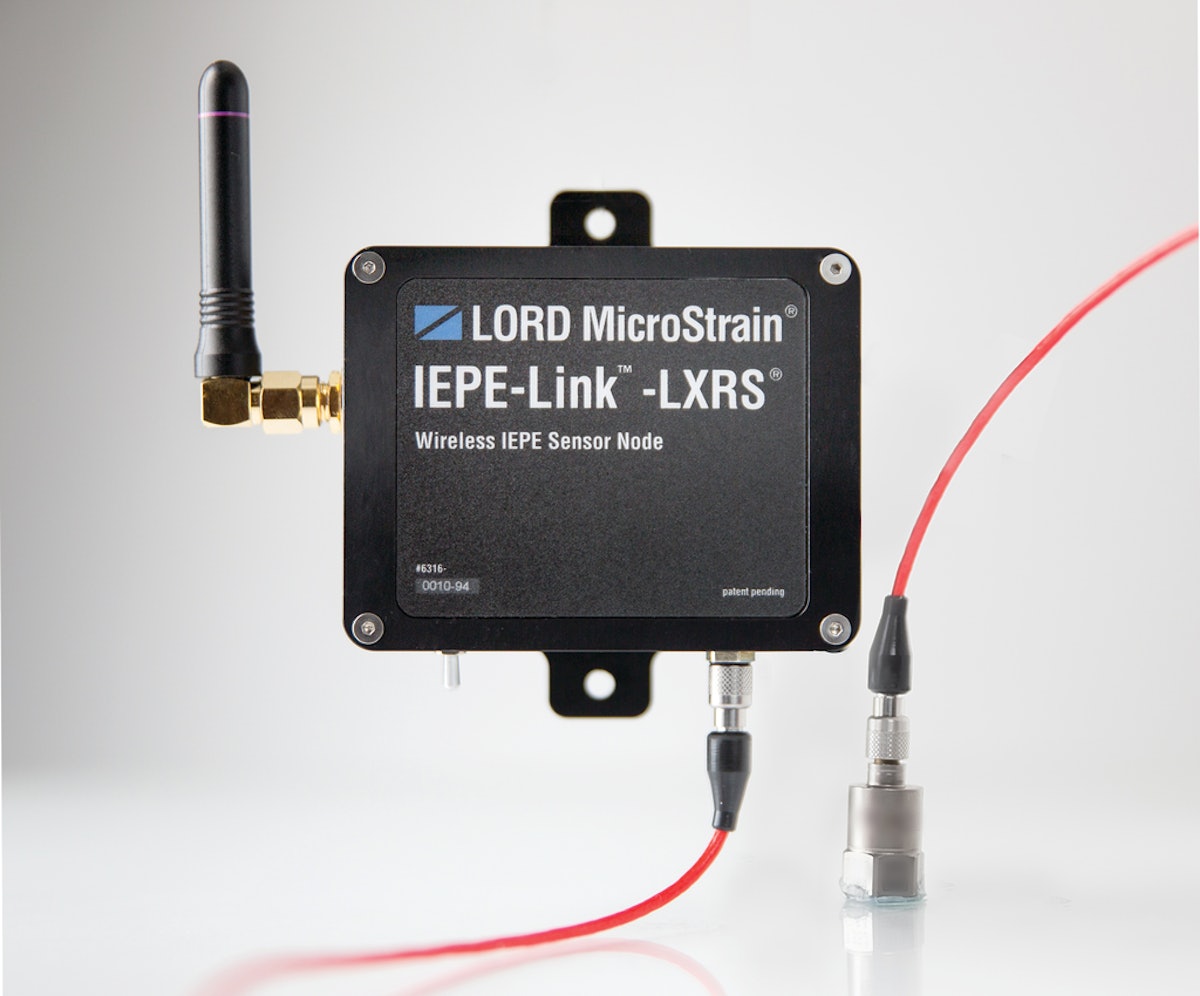 IEPE-Link-LXRS Wireless High-Speed Vibration Monitoring Node From: LORD MicroStrain Sensing ...