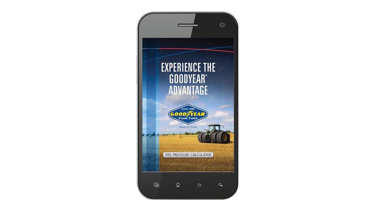 Goodyear Farm Tires tire pressure mobile app | OEM Off-Highway