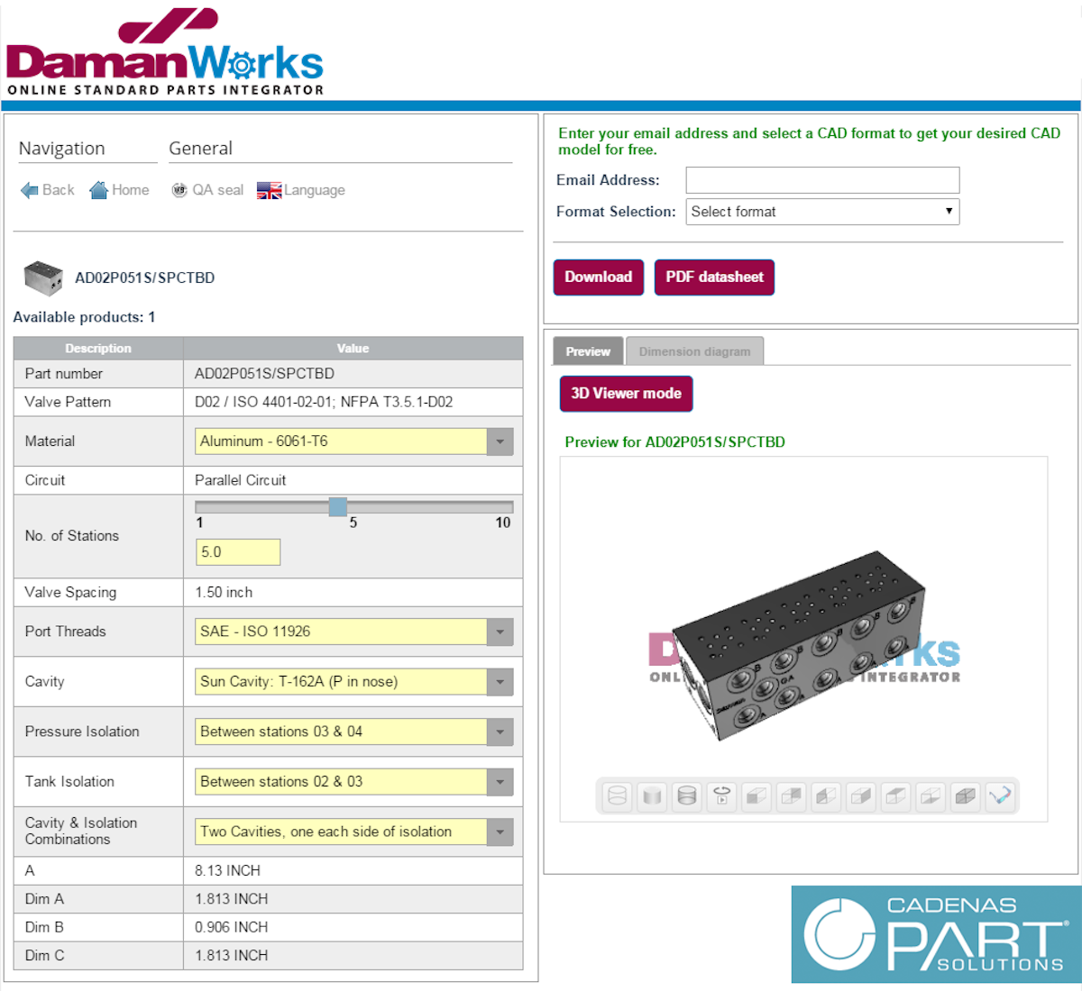 Daman Products Launch Online Configurator with 3D Part Downloads Built ...