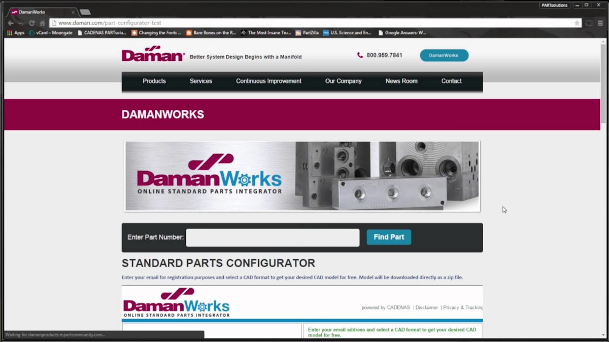 Daman Products Launch Online Configurator with 3D Part Downloads Built ...
