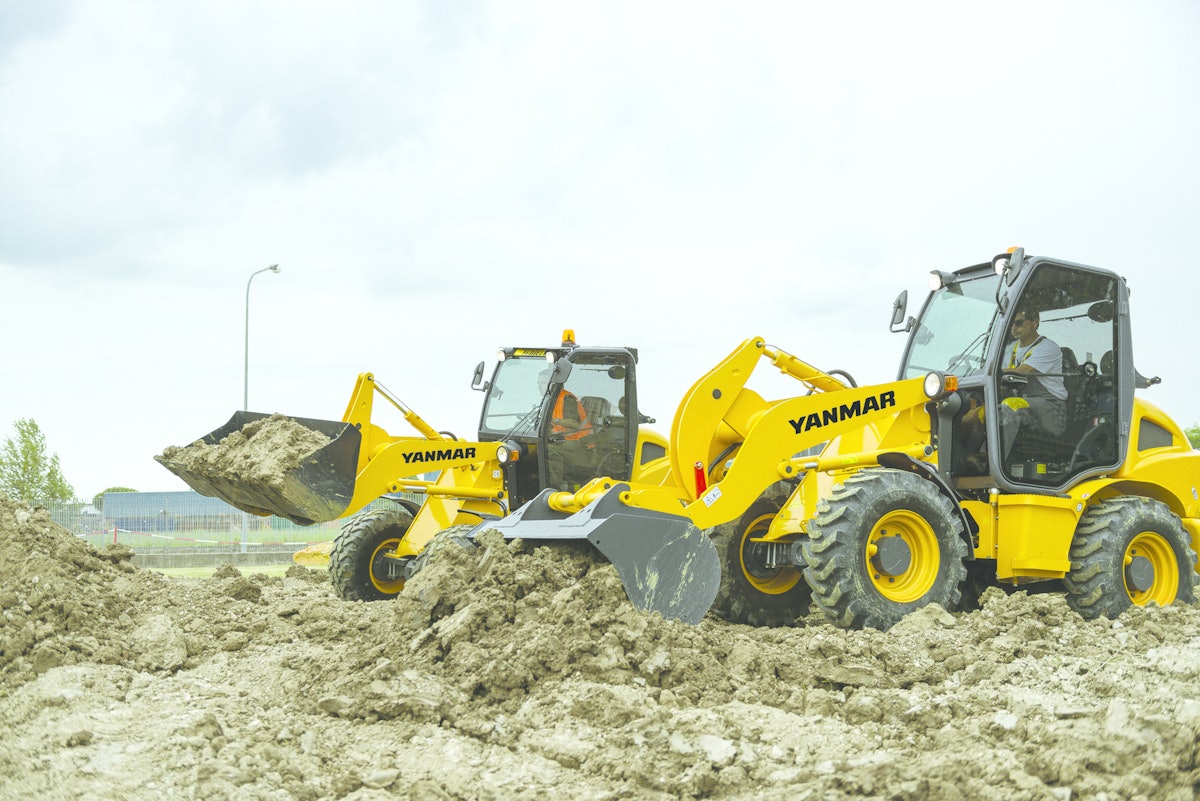 Yanmar's new V7 and V8 wheel loaders offer compact design and high ...