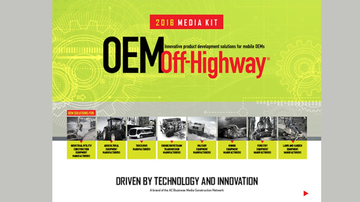 OEM Off-Highway 2016 Media Kit | OEM Off-Highway