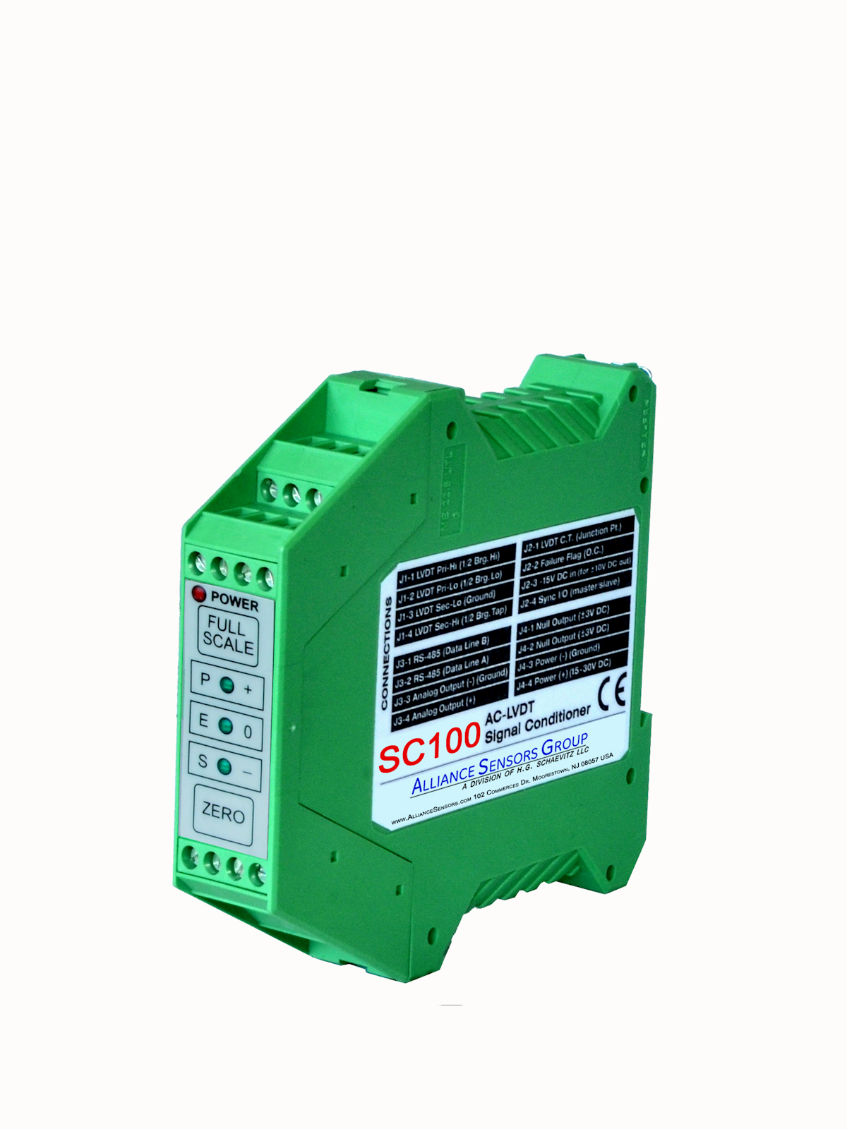 Alliance Sensors Group SC-100 DIN-Rail Mountable AC-LVDT Signal ...
