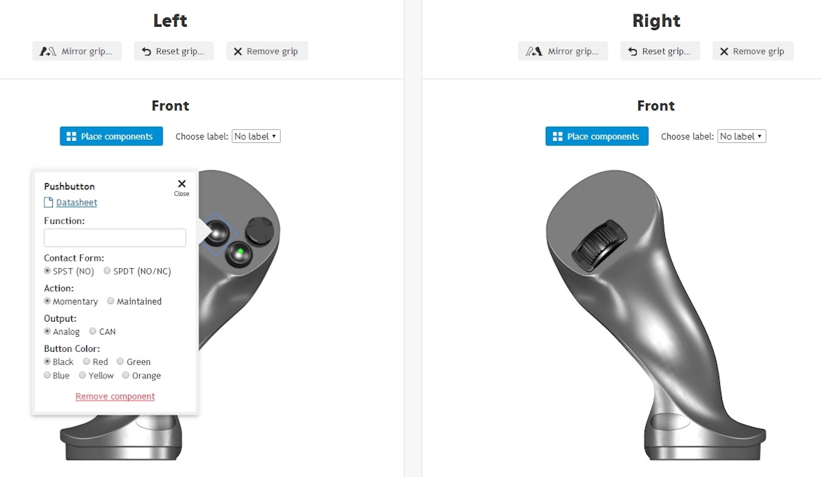 SVAB Launches Web Configurator for Grip L8 Joystick | OEM Off-Highway