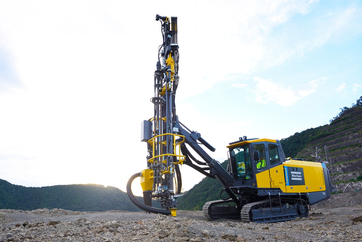 Atlas Copco Introduces PowerROC T45 Drill Rig with Telescoping Boom ...