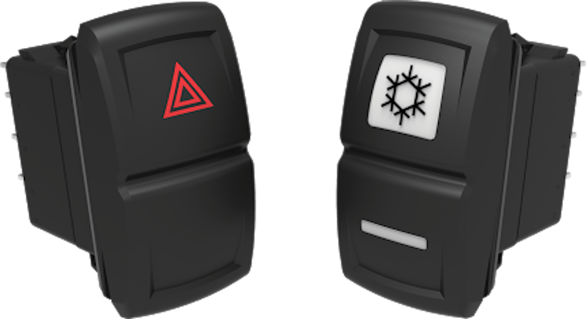 Carling Technologies V-Series Sealed Rocker Switches From: Carling ...