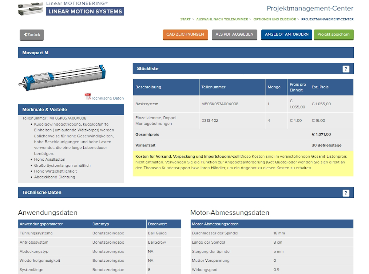 Thomson Launches Upgraded Online Sizing and Selection Tool | OEM Off ...