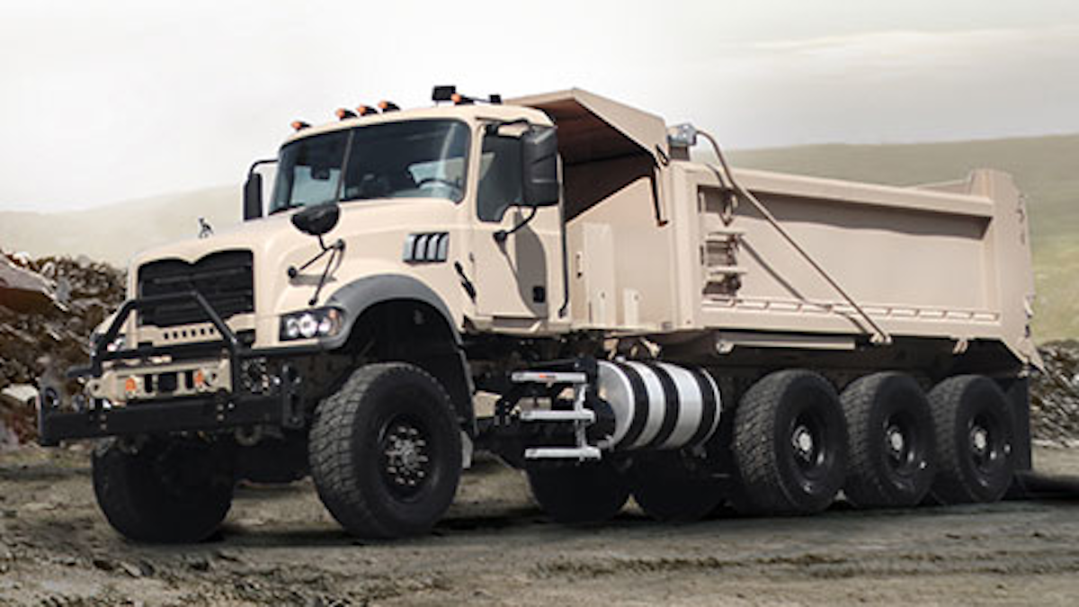 Mack Defense Showcases Mack Granite-based M917A3 Heavy Dump Truck at ...