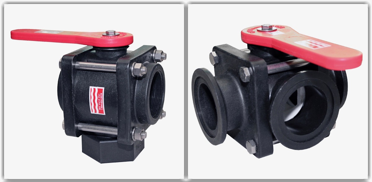Bee Valve 2 in. Full Port 3-Way Poly Ball Valves From: Bee Valve Inc ...