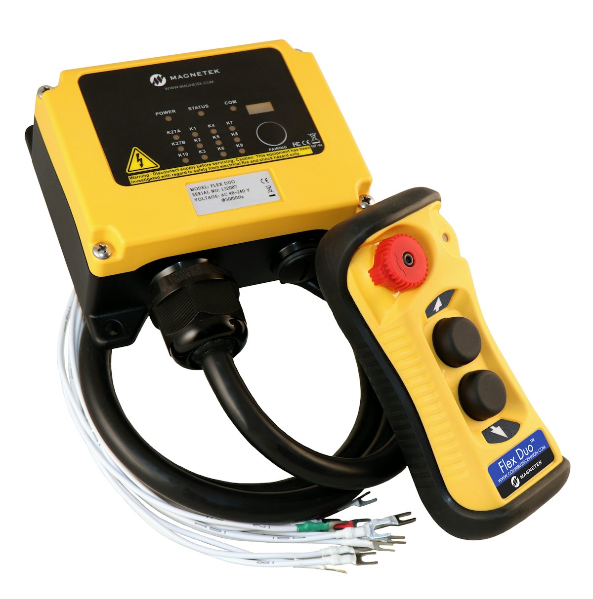 Columbus McKinnon Magnetek Flex Duo Radio Remote Control From: Magnetek ...