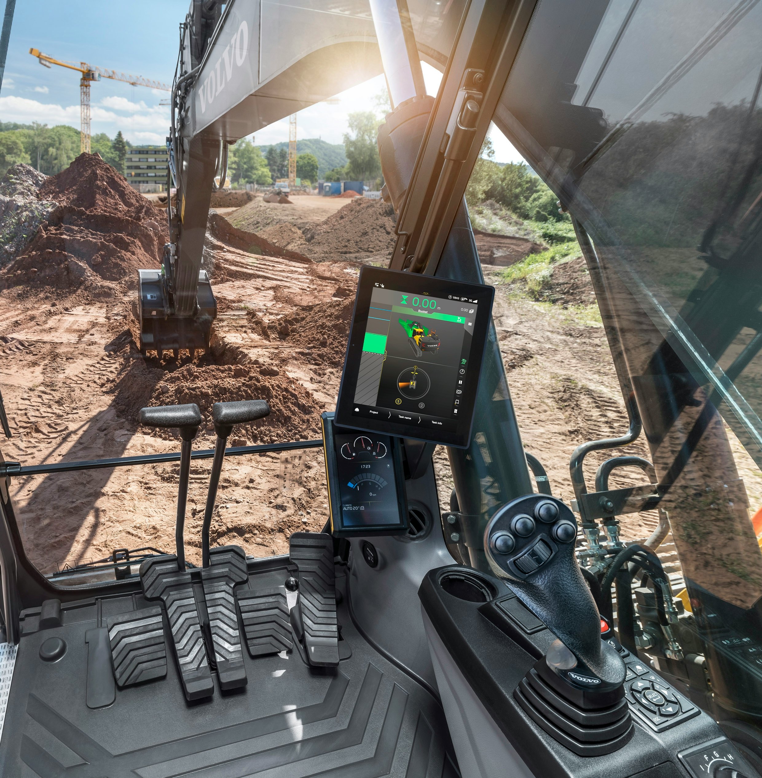 backhoe cab